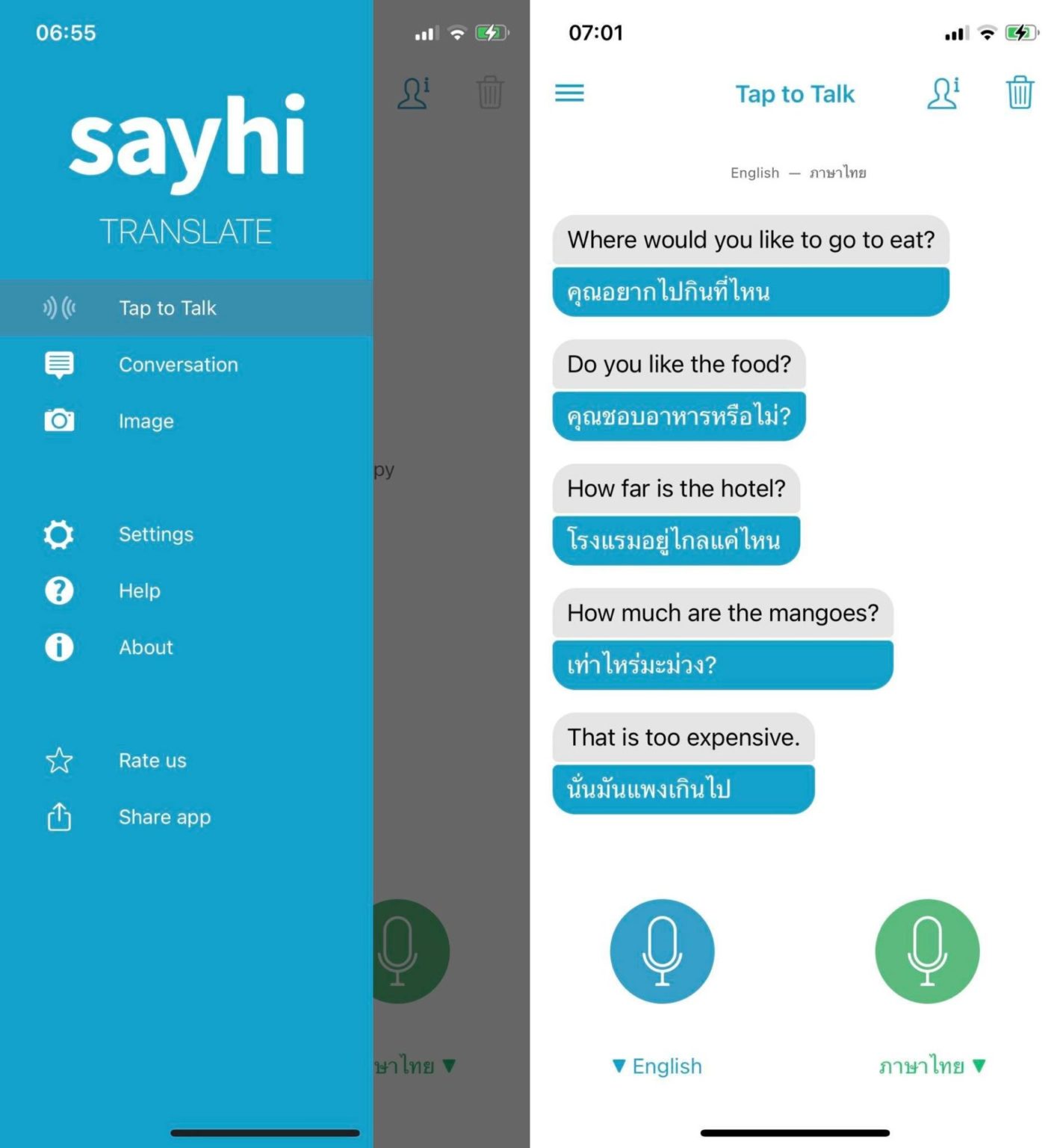 The Best English to Thai Translation App | Thailand Travel